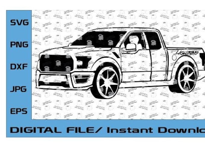 Ford Lightning SVG - Etsy Canada