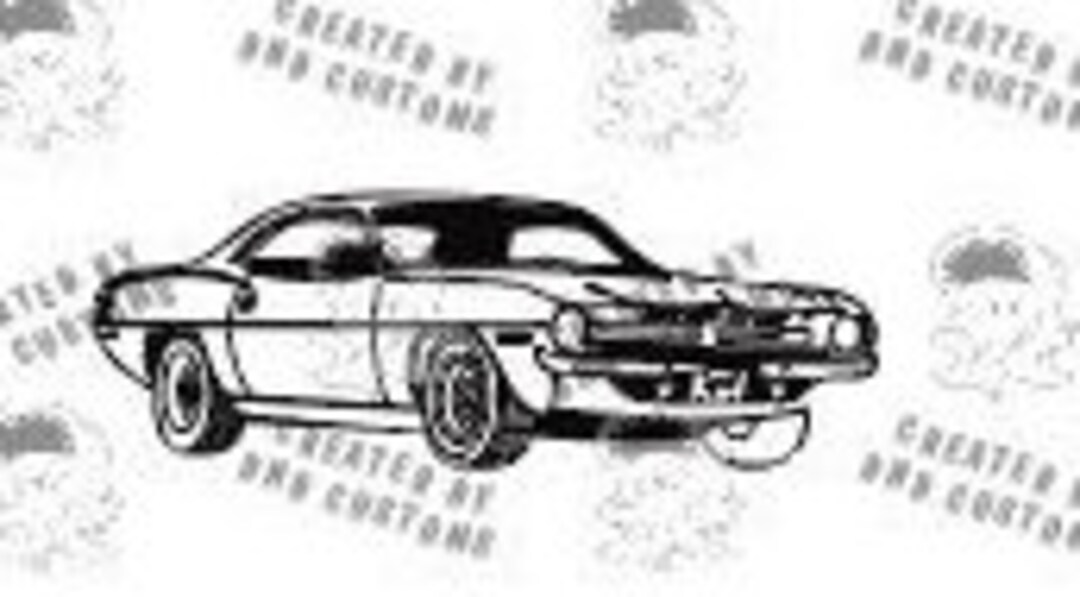 1970 Cuda SVG, Cuda 440 Six Pack SVG, Hemi Cuda, Classic Car Plymouth ...