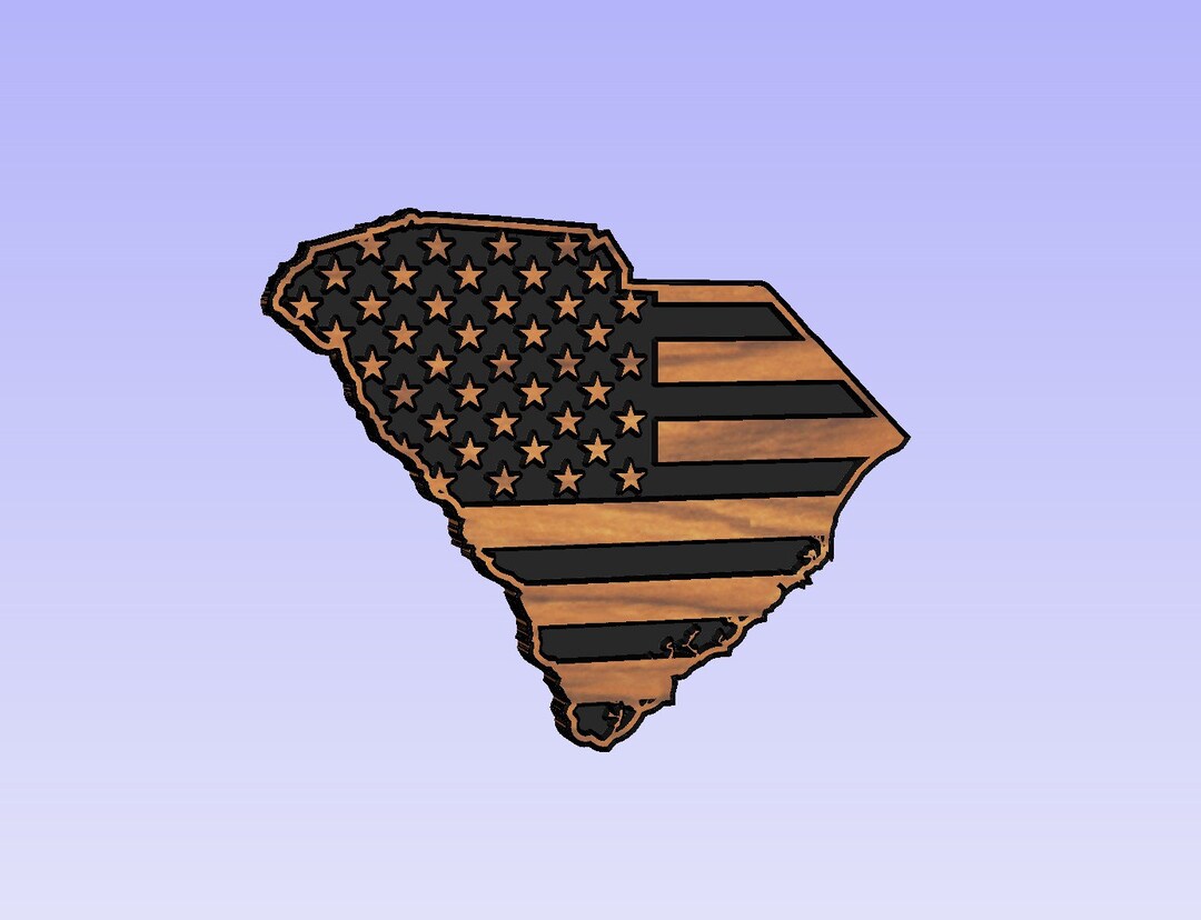 South Carolina State American Flag SVG, SC Flag Svg, South Carolina SVG ...