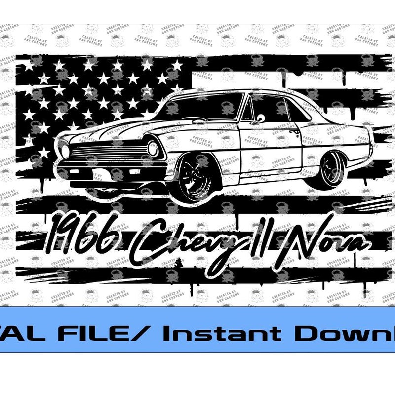 Chevy Nova Drawing - Etsy