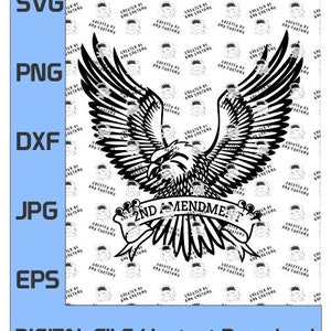 American Eagle SVG, 2nd Amendment Eagle - US FLAG Svg. Support the ...