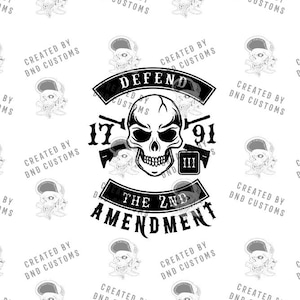 Defend 2nd Amendment SVG EPS Digital Design. Right to Bare Arms Support ...