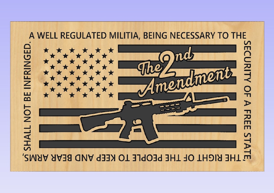 AR-15 2nd Amendment SVG, American Flag With AR15 Svg, US Flag, Support ...