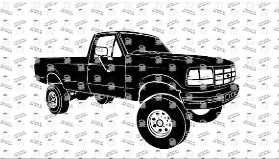 Ford F250 Truck Drawing
