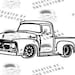 1956 Ford F100 Truck SVG, Truck SVG, Classic Truck SVG - Etsy