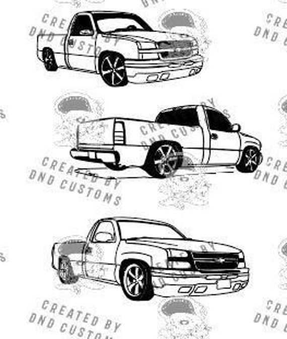 2006 Truck SVG Design 2006 Silverado SVG1999-2006 Silverado | Etsy