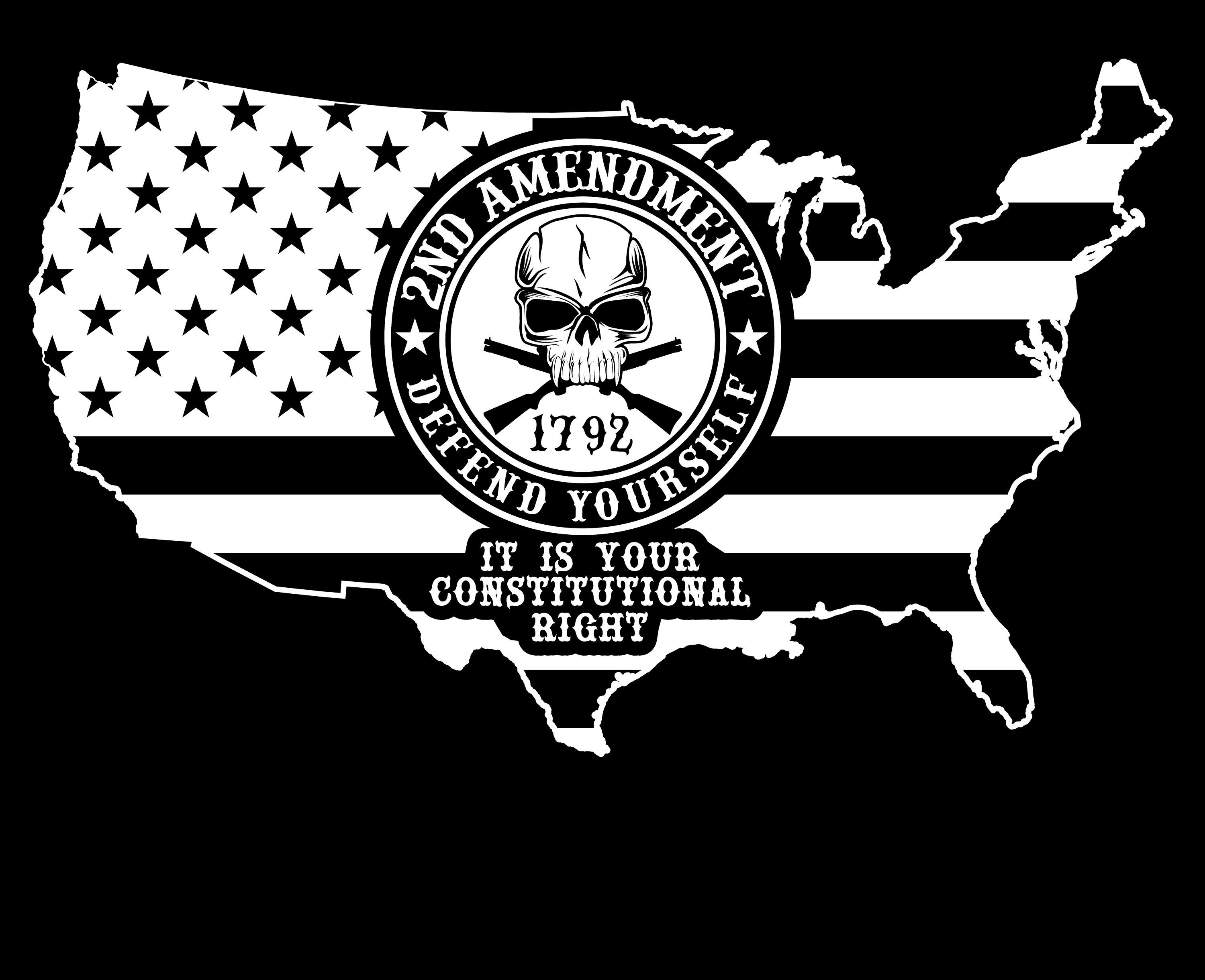 Defend Yourself SVG 2nd Amendment American Flag SVG Support | Etsy UK