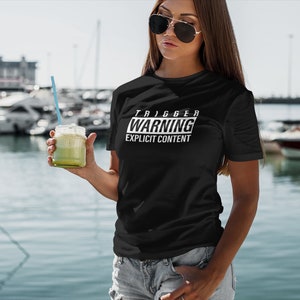 Trigger Warning, Explicit Content - SVG, EPS, Dxf(digital File Only ...