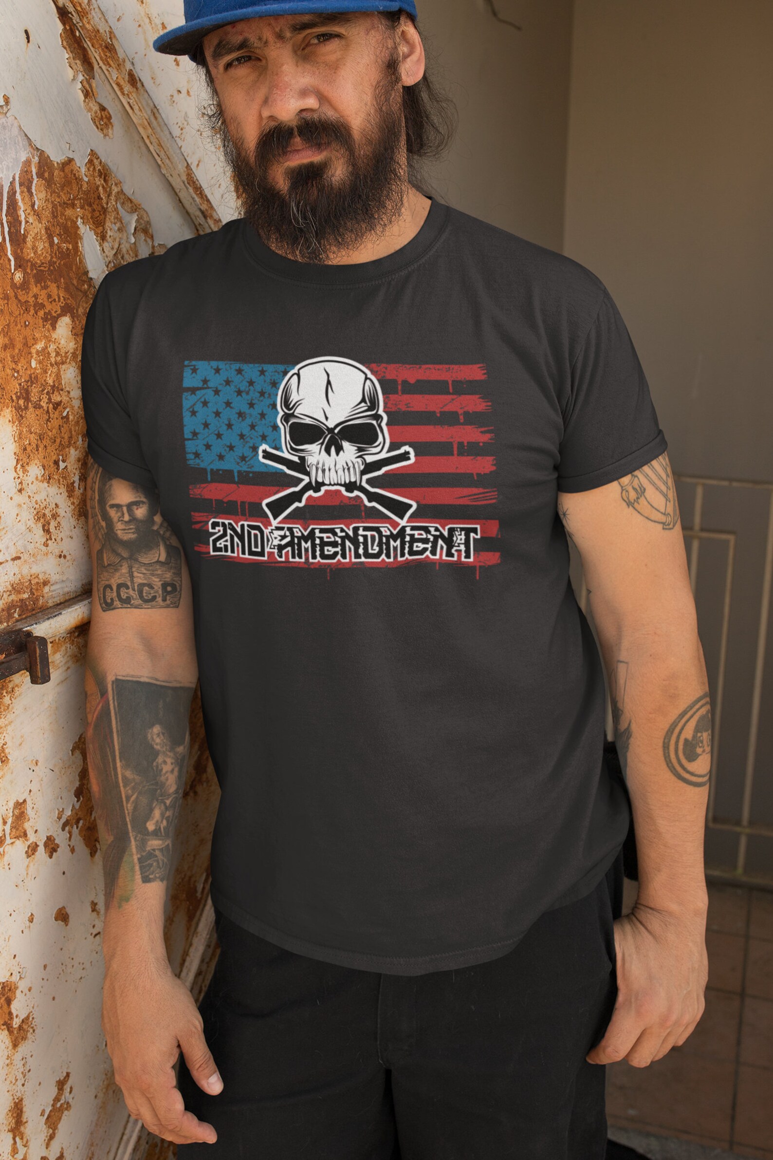 2nd Amendment Skull and Flag SVG Eps Sublimation Digital File - Etsy