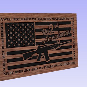 AR-15 2nd Amendment SVG, American Flag With AR15 Svg, US Flag, Support ...