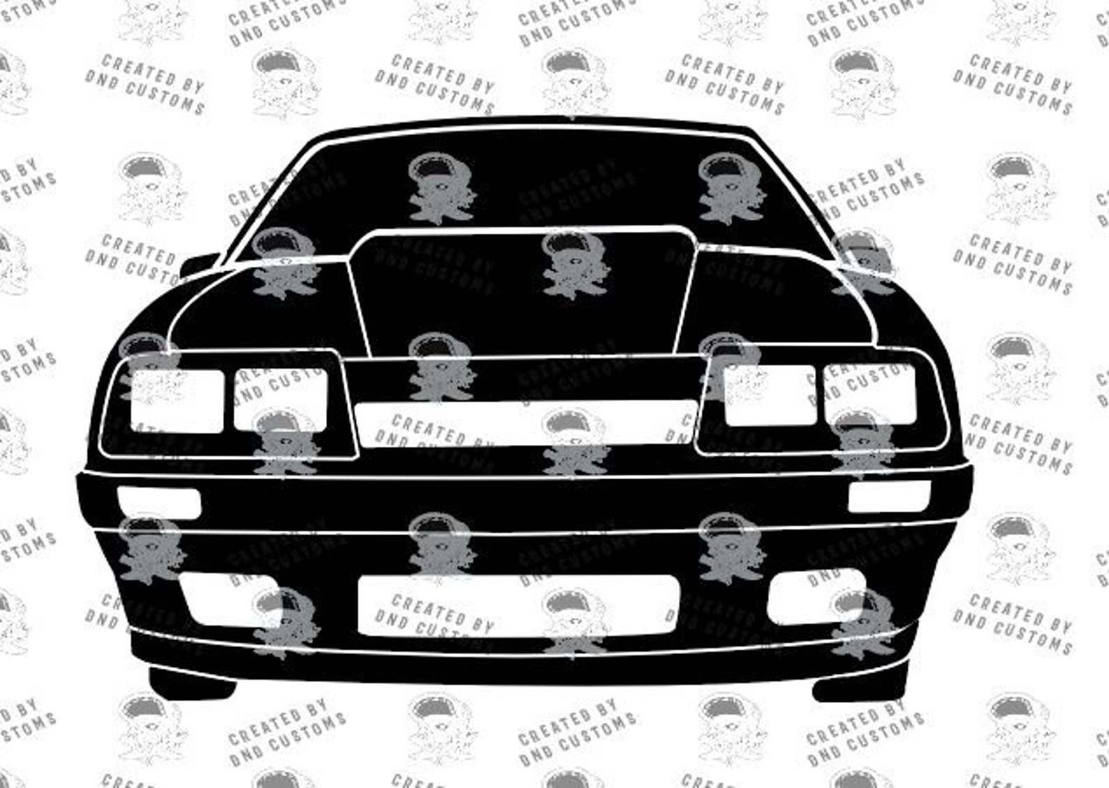 1986 Mustang Foxbody 5.0 Four Eye, 4 Eye Fox SVG, Four Eye Mustang SVG ...