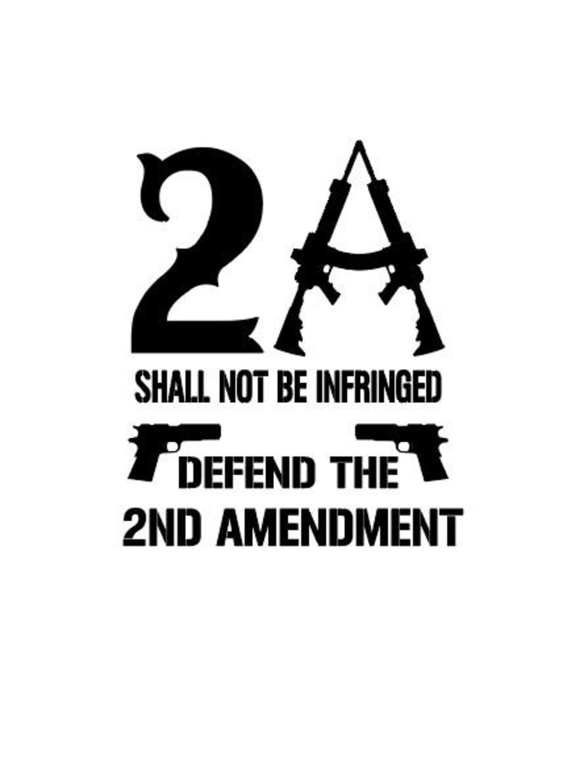 Shall Not Be Infringed 2nd Amendment digital design. Support | Etsy