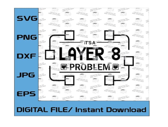 It's A Layer 8 Problem TCP/IP Networking Cisco Juniper - Etsy UK