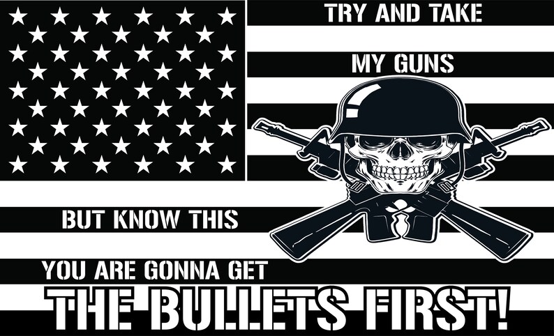 Come and Take My Guns You Will Get the Bullets First 2nd Amendment SVG ...