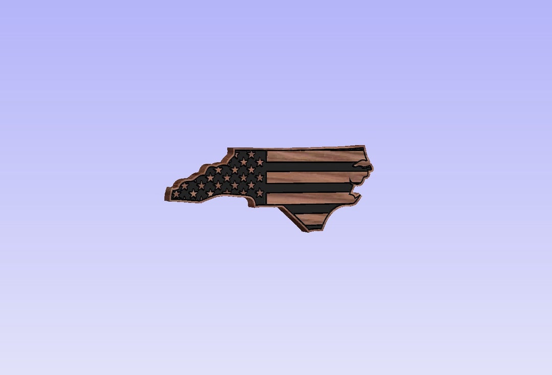 North Carolina State American Flag Design, Digital Download, Home and ...