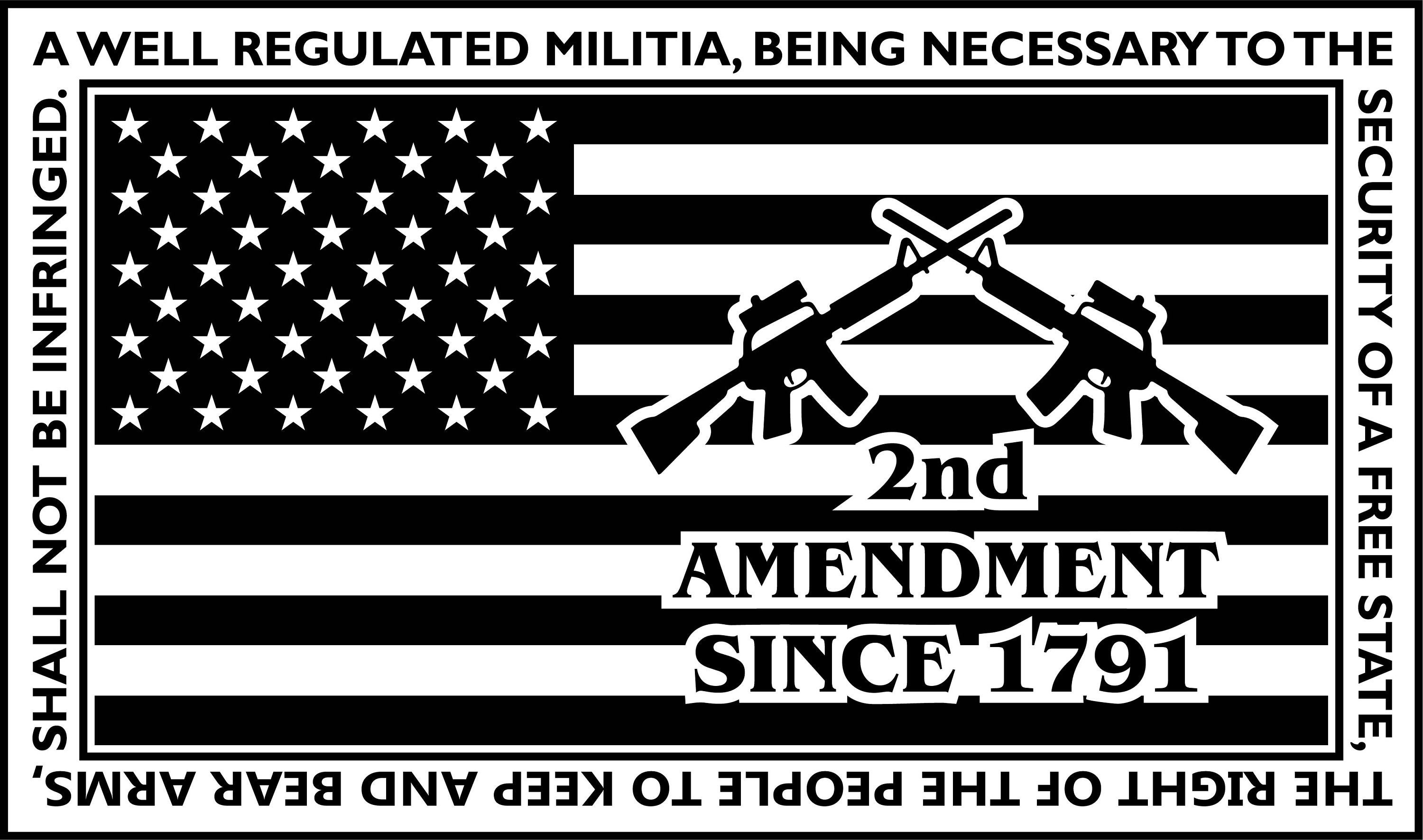 2nd Amendment SVG Eps Flag With Two AR-15 Rifles US Flag | Etsy
