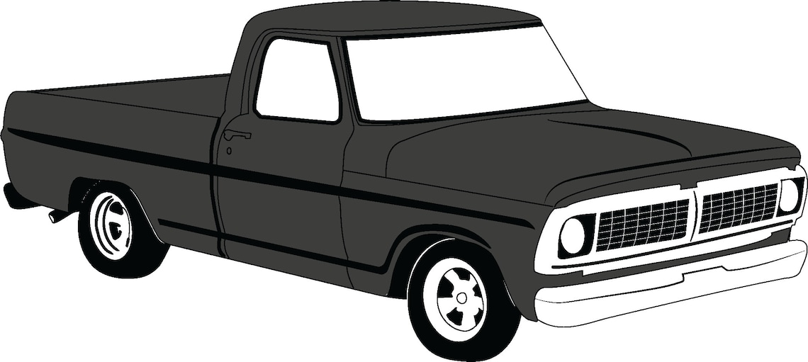 1970 Ford Truck F100, Ford Truck SVG, Ford F100 SVG, Ford Ranger SVG ...