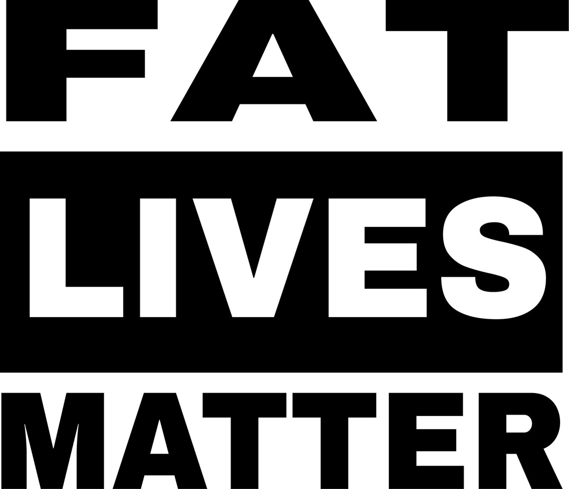 Fat Lives Matter Fitness T-shirt Digital Design - Etsy