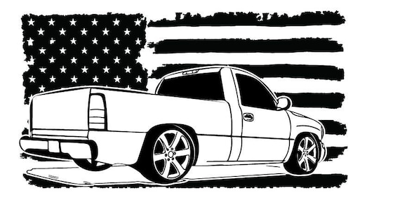 2006 Silverado Flag US Flag SVG Silverado SVG 2006 Truck - Etsy