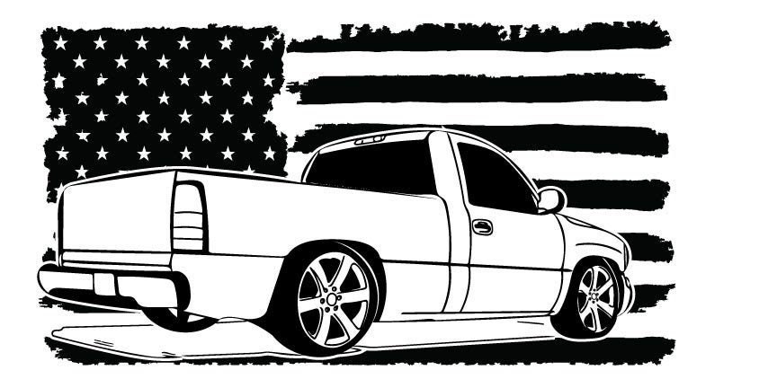 Buy 2006 Silverado Flag US Flag SVG Silverado SVG 2006 Truck Online in ...