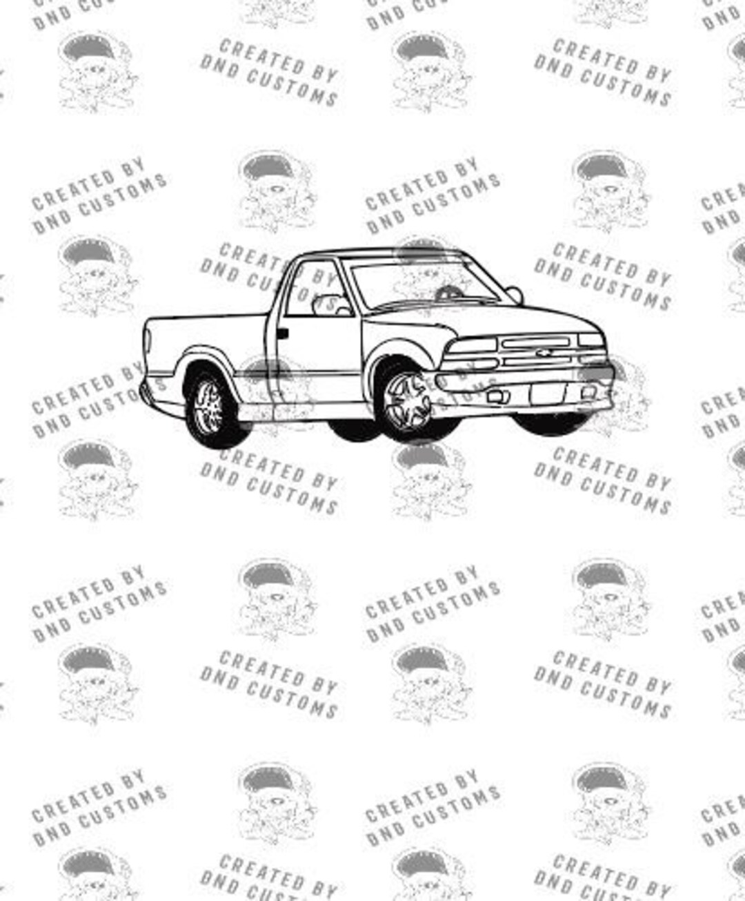 1980s S-10 S-10 Truck 1984 S10 Digital File Only (SVG DXF) - Etsy