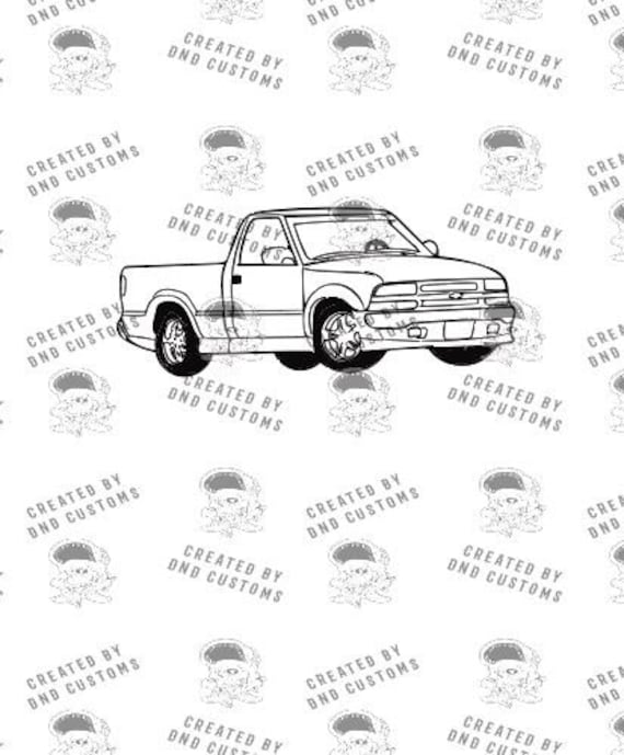 1980s S-10 S-10 Truck 1984 S10 Digital File Only SVG DXF | Etsy