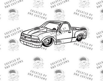 Chevy S10 Lowrider Svg - Etsy Denmark