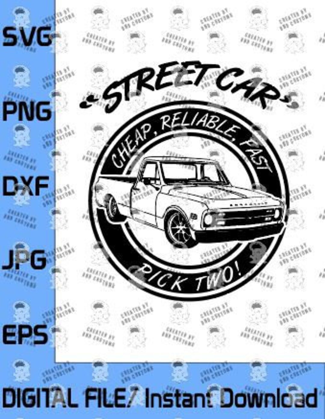 Cheap, Reliable, Fast. Pick Two! Great Design for That Street Car Lover ...
