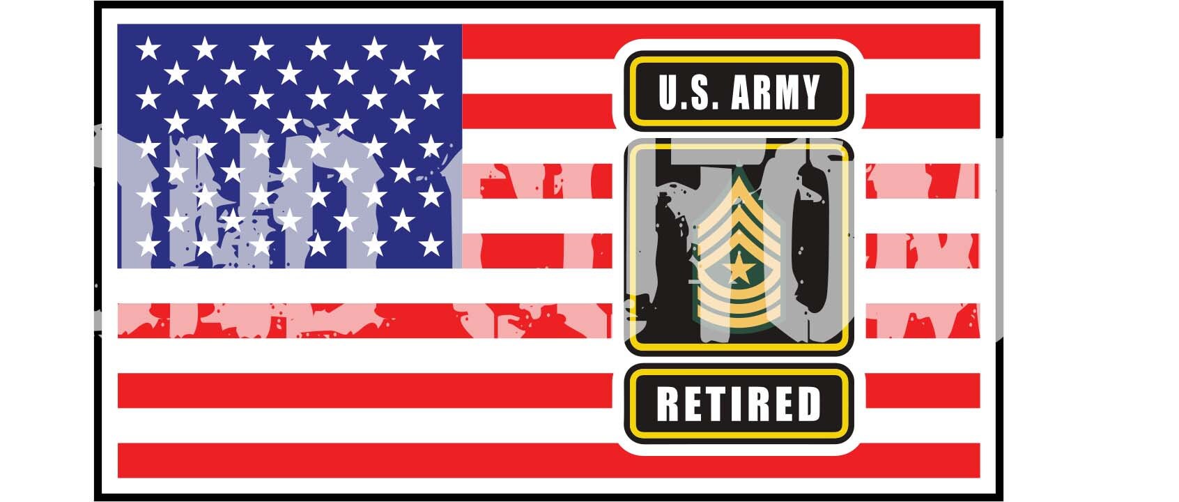 US Flag ARMY Enlisted Retired - SVG (digital File Only) 6 Files! - Etsy