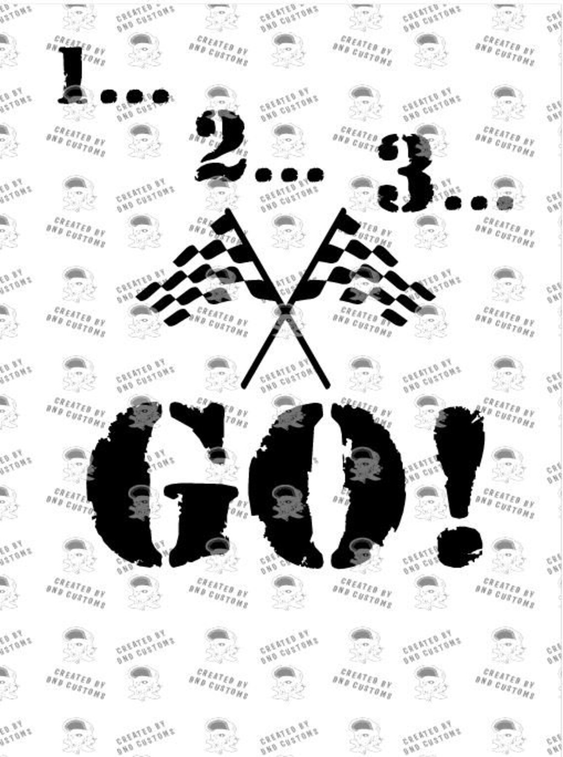 123 GO Street Racing Decal Racing Sticker Design Funny - Etsy