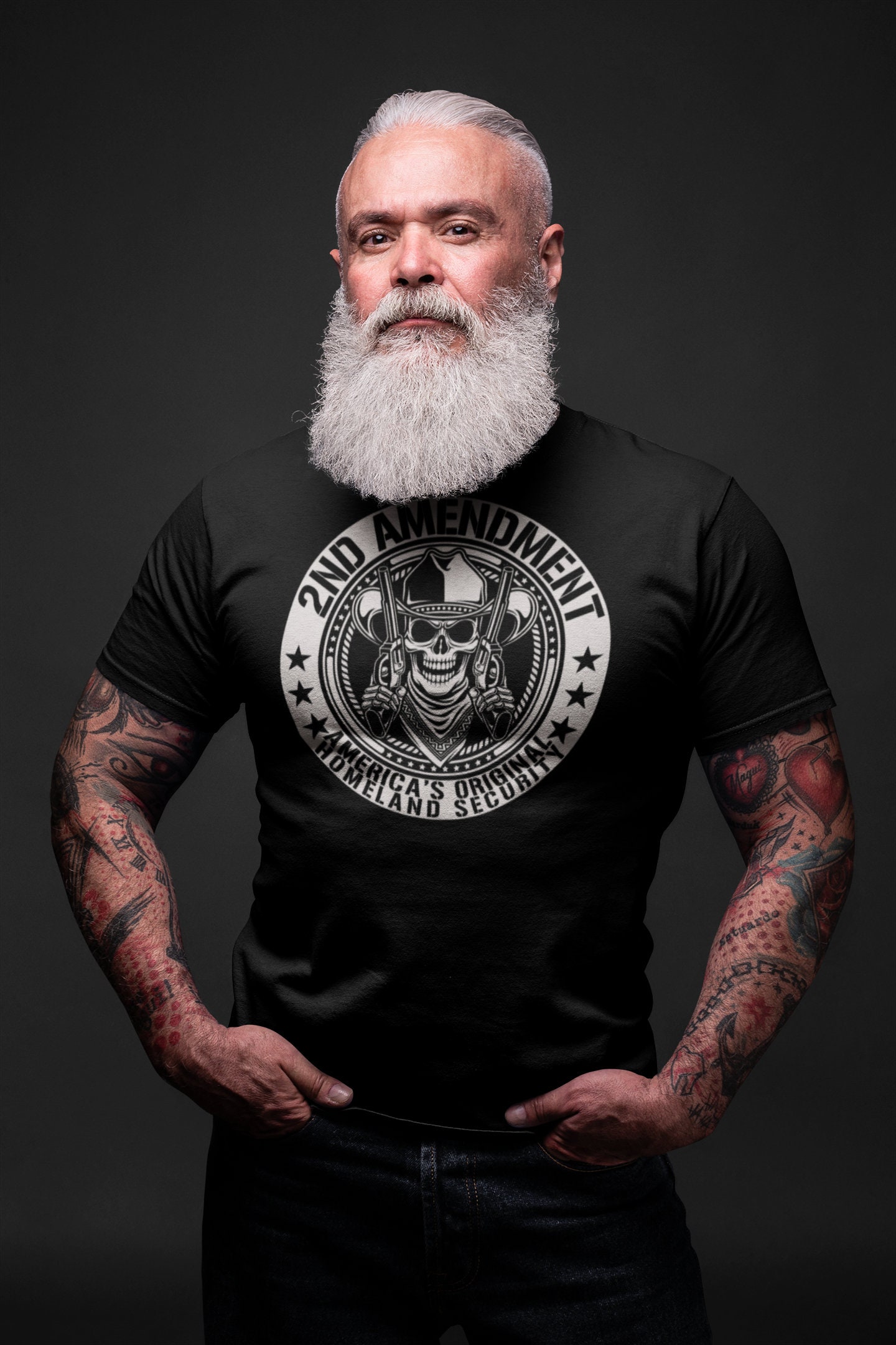 America's Original Homeland Security Skull 2nd Amendment Digital Design ...