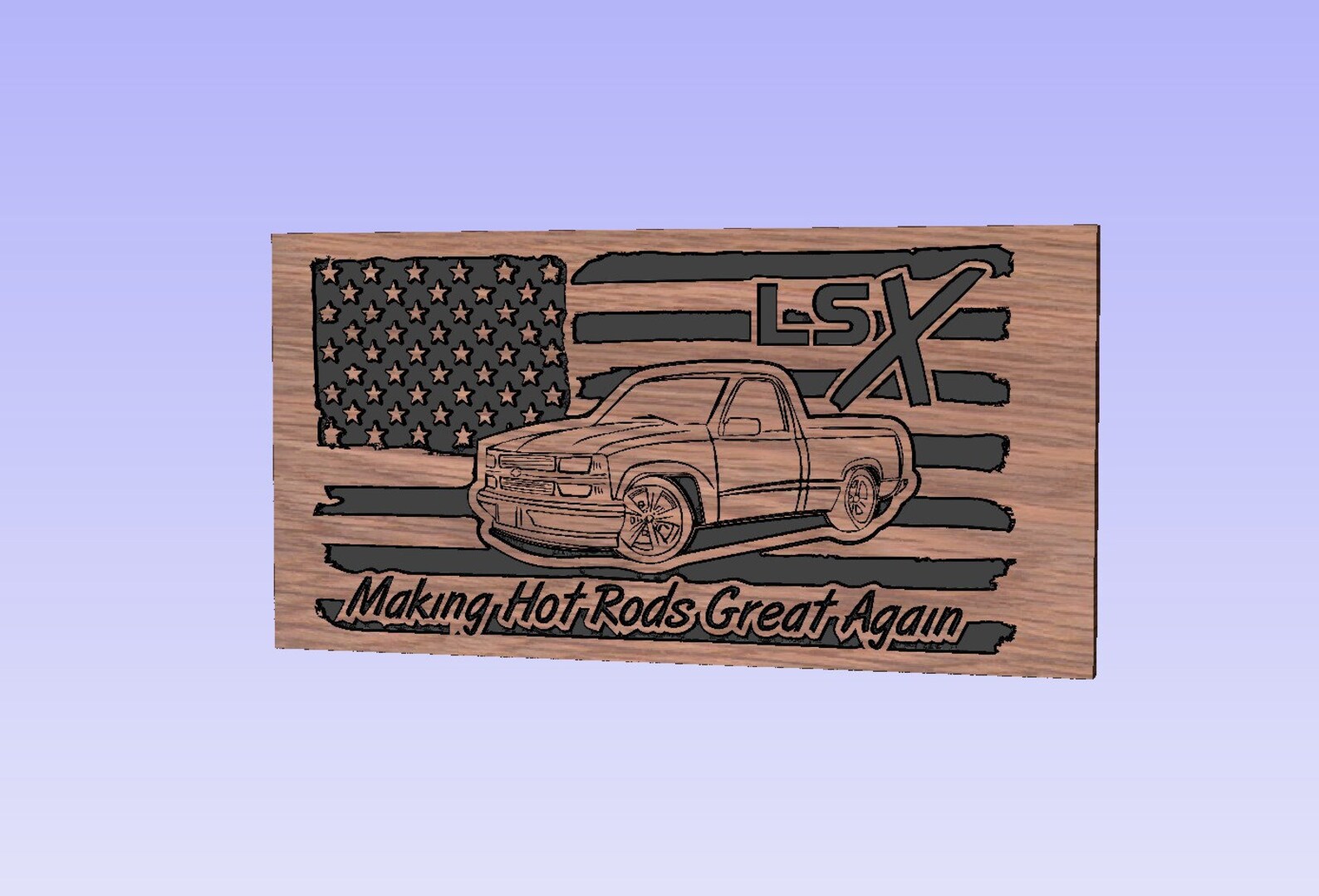 LSX Making Hotrods Great Again Silverado SVG and DXF digital - Etsy