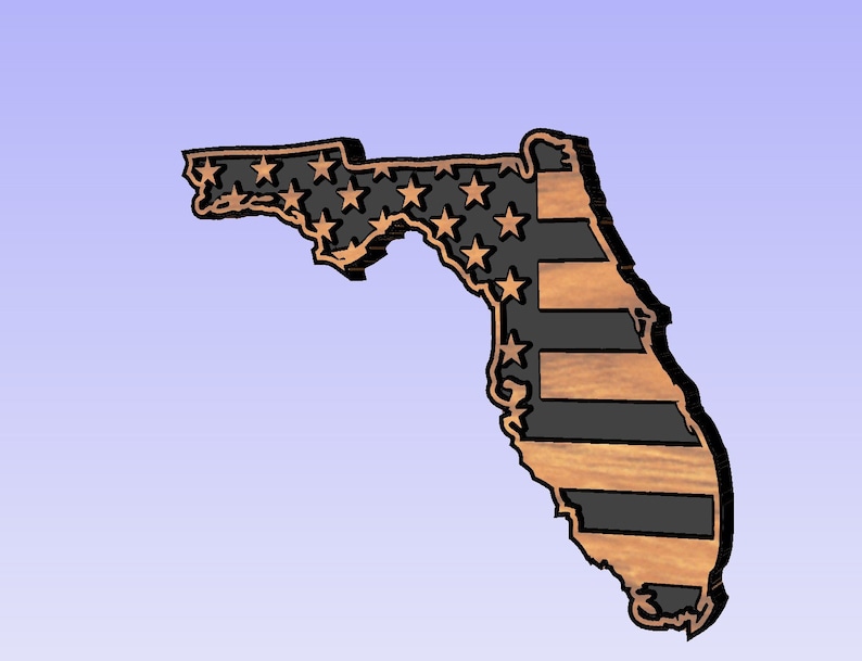 Florida State American Flag Design. Digital File Only - Etsy