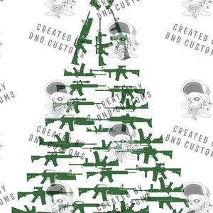 Christmas AR15 AK47 Gun Tree SVG digital File Only - Etsy