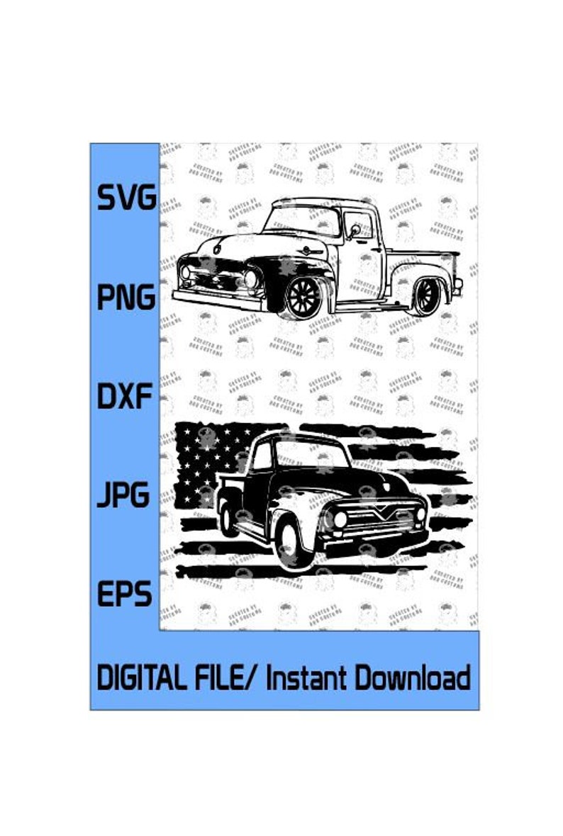 Custom Request - 1956 Ford F100 Truck SVG, Truck SVG, Classic Truck SVG ...