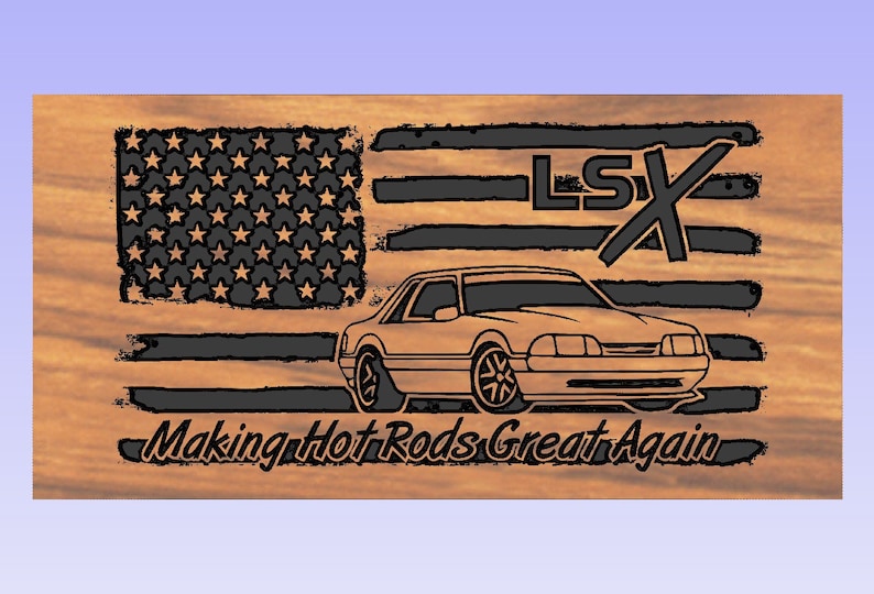 Making Hotrods Great Again Mustang Foxbody LSX Swap SVG | Etsy