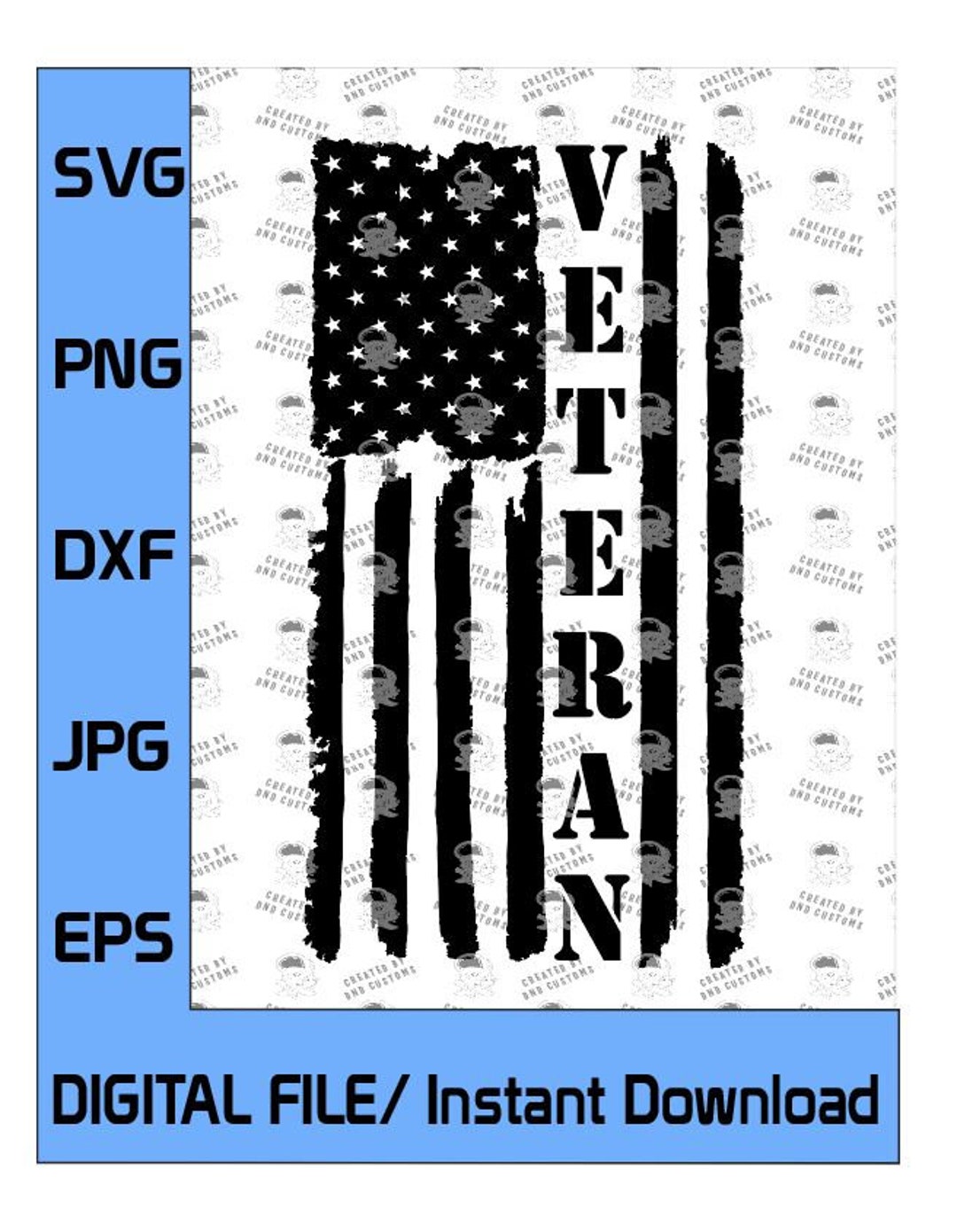 Veteran Flag, Two Designs US Flag Veteran, Veteran US Flag, Patriotic ...