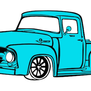 1956 Ford F100 Truck SVG, Truck SVG, Classic Truck SVG - Etsy
