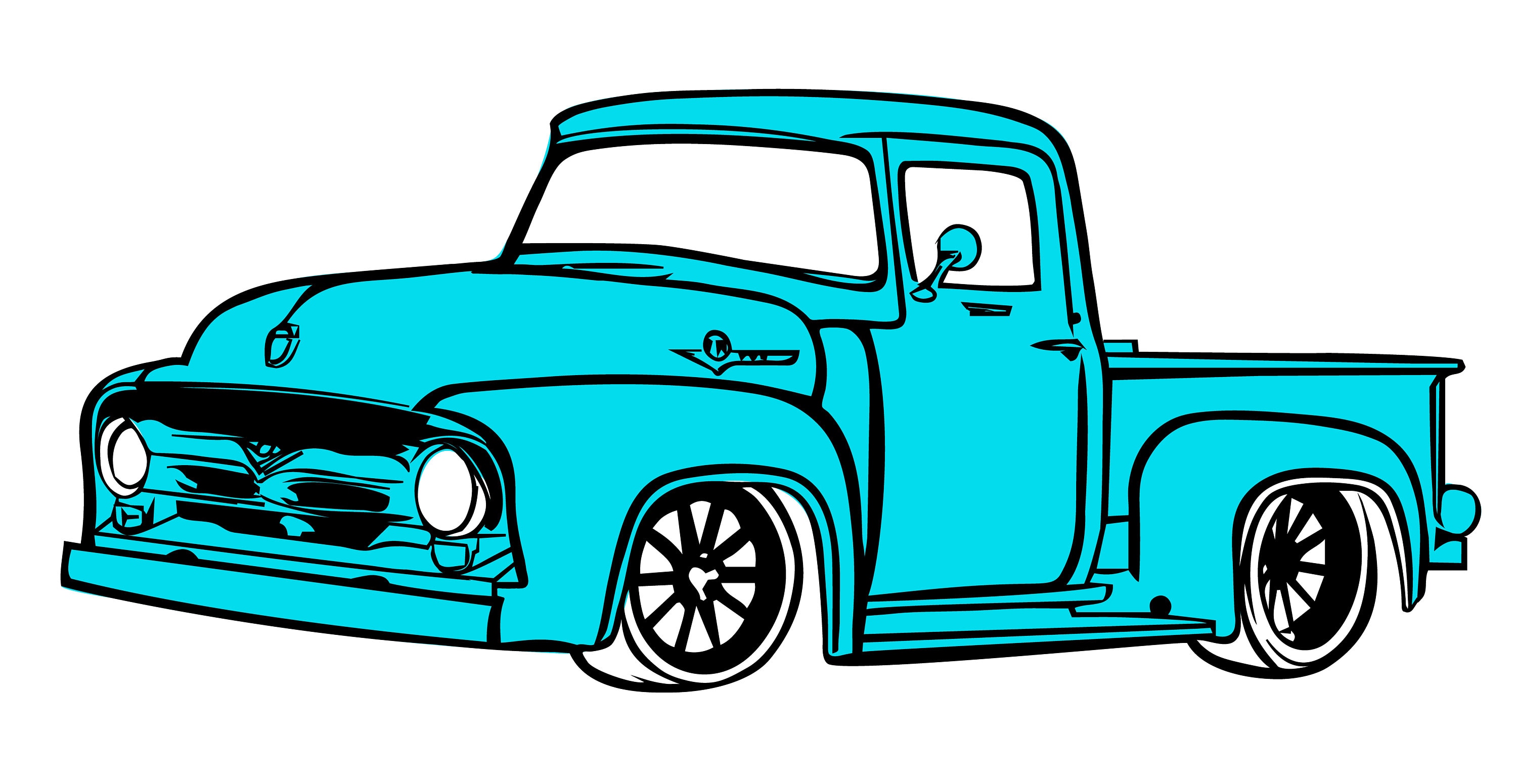 1956 Ford F100 Truck SVG, Truck SVG, Classic Truck SVG - Etsy UK