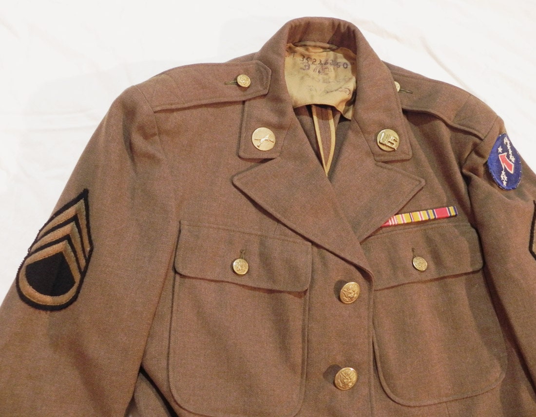 WW2 Pacific Theater US Army Sergeant's Tunic Style Uniform - Etsy