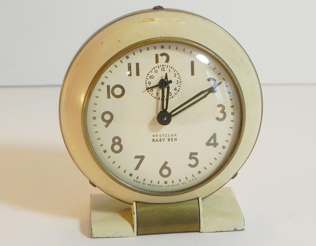 Vintage 1930's Wind-up, Desk Top, Metal Alarm Clock - Etsy
