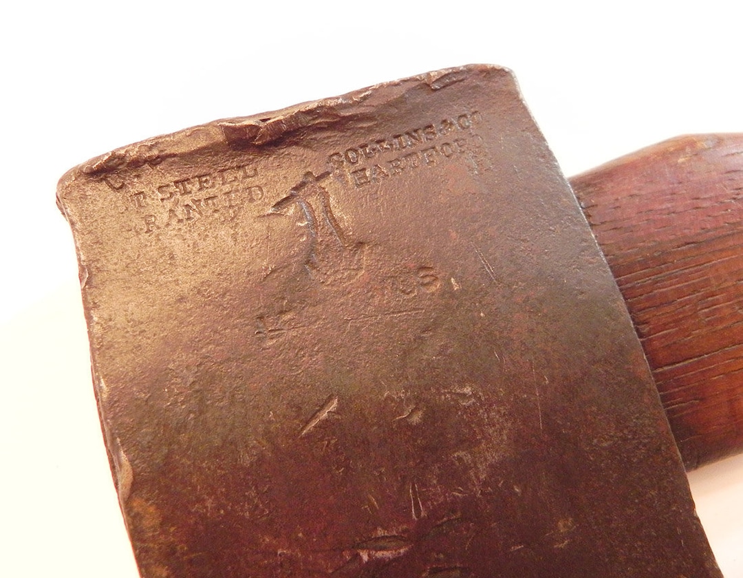 Early Collins & Co. Hand Axe, Marked Hartford, CT, Legitimus Crown With ...