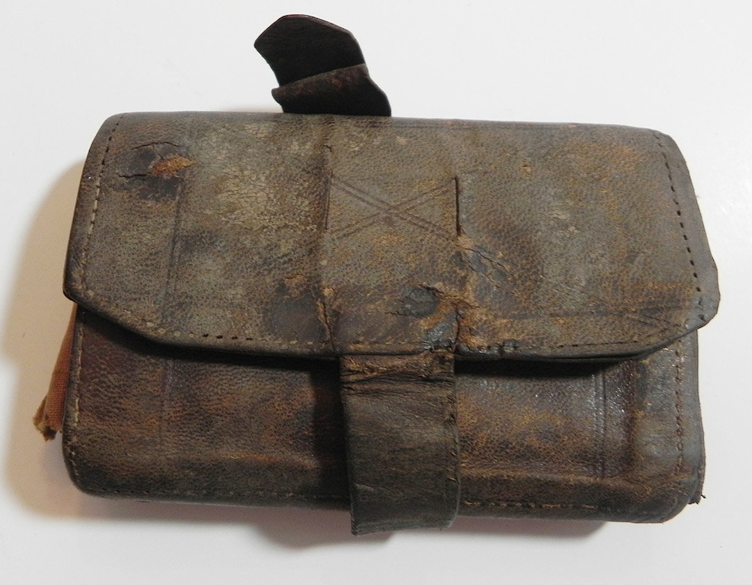 1800's Era Leather Wallet From the Beaufort, SC Region - Etsy