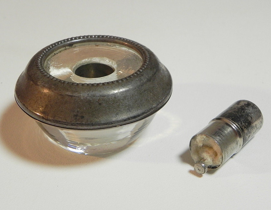 1930s HyGlo Glass & Sterling Silver Lighter | Etsy