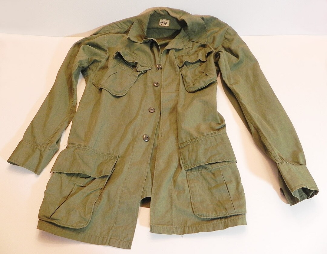 Slant Pocket Vietnam War Jungle Fatigue Jacket, Made of Rip-stop Poplin ...