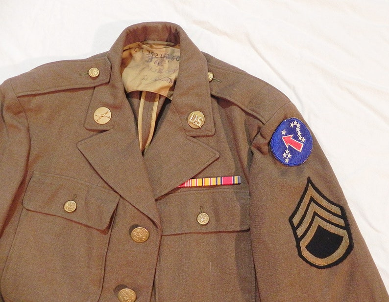 WW2 Pacific Theater US Army Sergeant's Tunic Style Uniform - Etsy