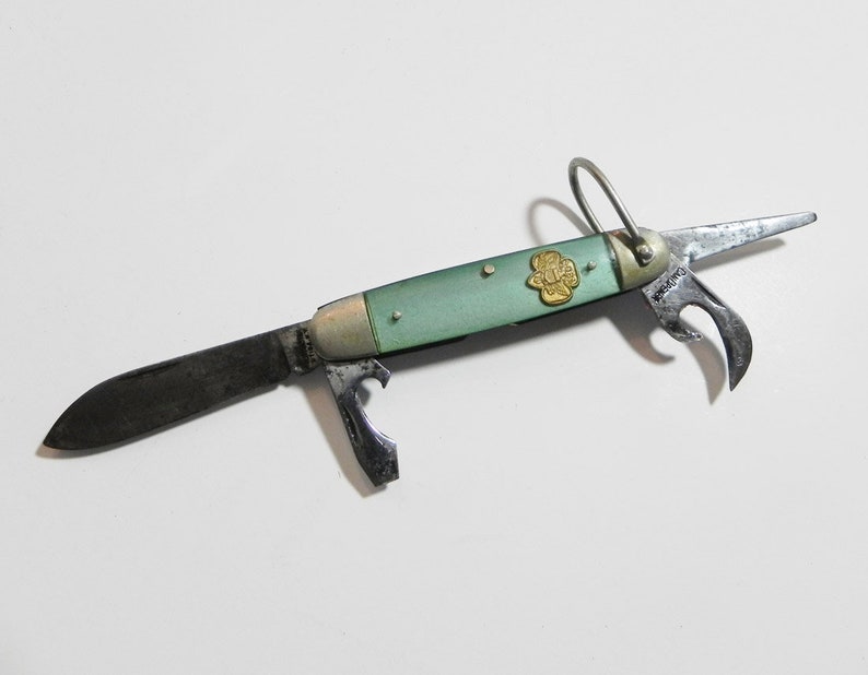 Vintage Green Handled Kutmaster Girl Scout Pocket Knife - Etsy