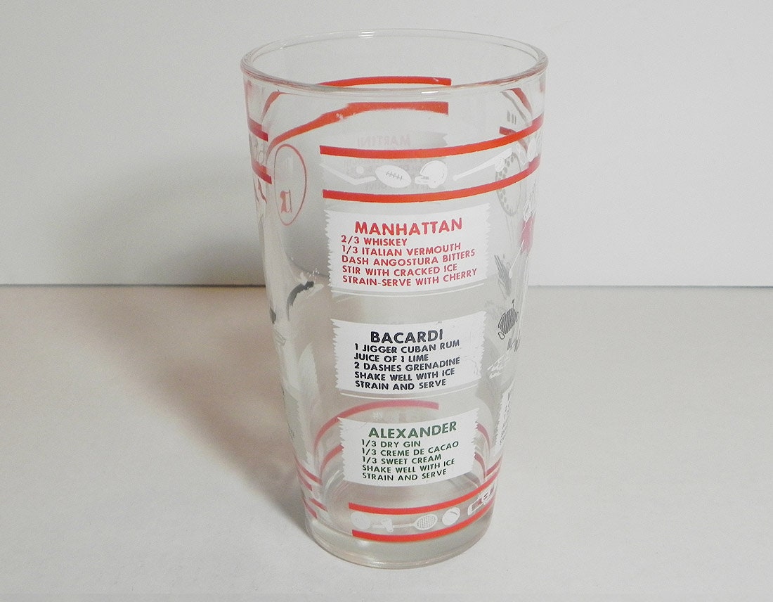 Sports Theme Cocktail Shaker Glass - Etsy