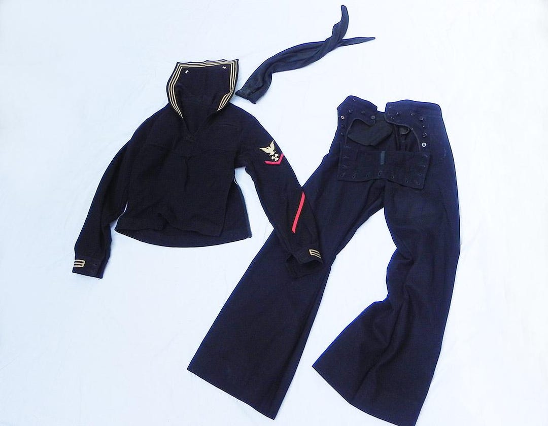 Vintage US Navy, Machinist Mate Uniform With Pants and Neck Tie - Etsy