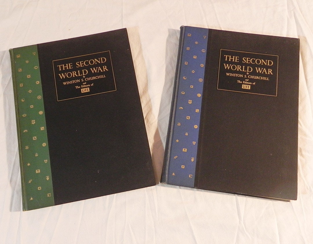 Two WW2 History Books, Vol 1 and Vol 2, Written by Winston Churchill ...